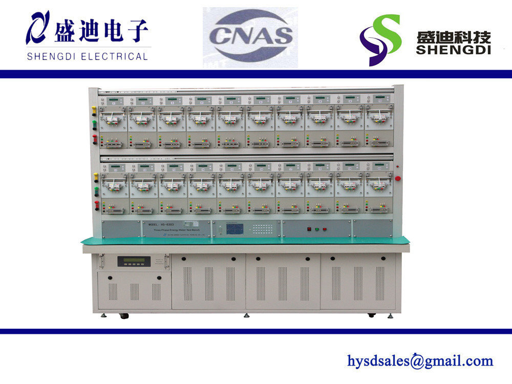 Three-phase DIN-rail KWh Energy Meter Test Bench,active & reactive,3P4W ,Max.120A,20 Positions