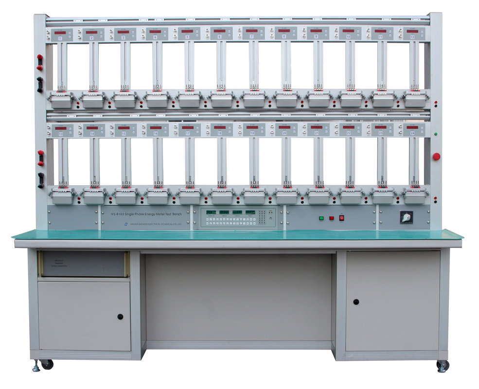 Single-Phase Kwh Static Meter Test Device 24 Positions 0.1% Accuracy class whole current measurement