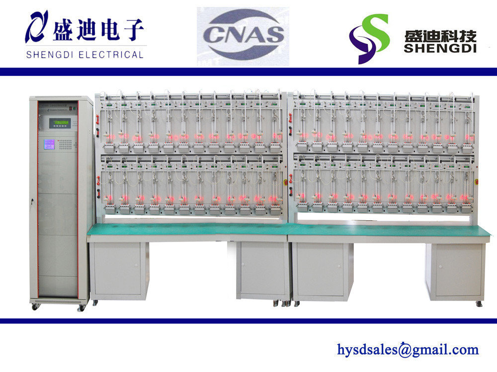 48 position single phase energy meter test bench,0.1% Accuracy class.1-4,3-2 double CIRCUIT current meter for INDIA