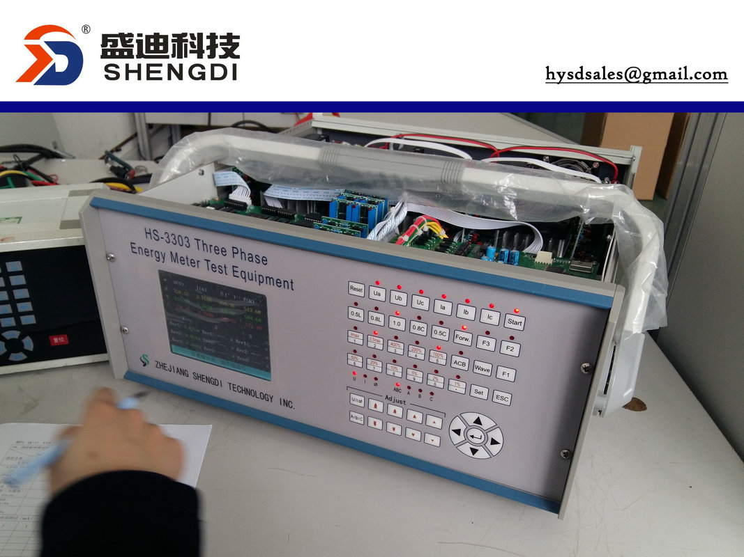 Three phase portable energ meter test bench HS-3303p 0-120A current,20-300V(600V option) ,1-3 Position