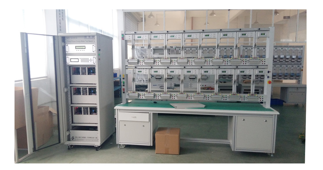 HS-6303 Single Phase & Three Phase KWH Meter Test Bench,16 Position,0.01~100A current,0.05% accuracy