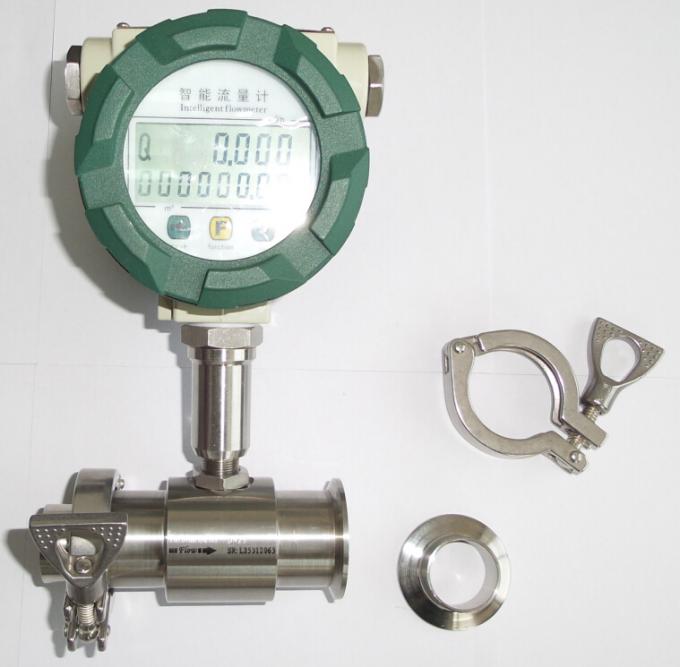 Sanitary food grade turbine flow meter sensor MT100TB