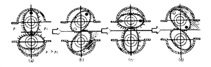 Positive displacement flow meter