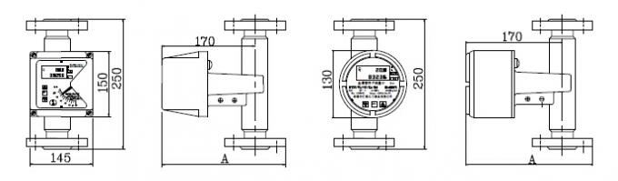 Metal tube flow meter flowmeter MT100VA series from Metery Tech.