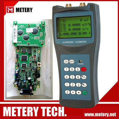 China Handheld ultrasonic time transit flow meters MT100H series from METERY TECH. supplier