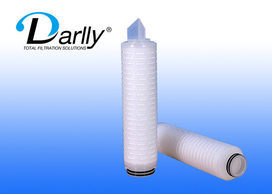 0.2 Micron Filter Cartridge Membrane Pleated Water Filter Acid Filtration Equipment