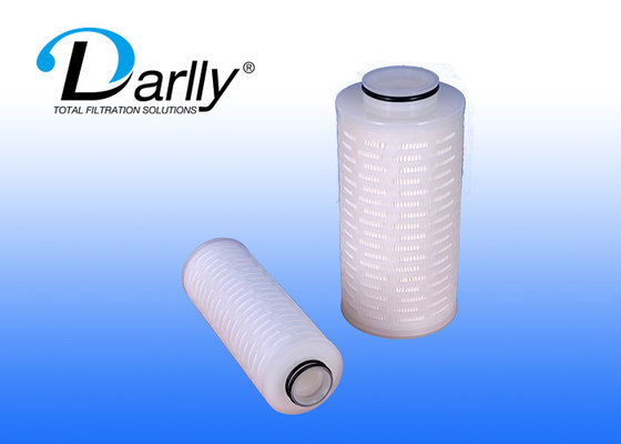 Pleat Alkaline Water Stainless Steel Filter Cartridge White Color FDA Standard