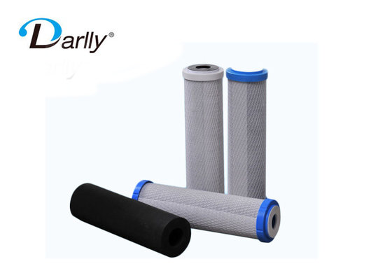 Chlorine extruded activated carbon filter cartridge polyethylene disposable