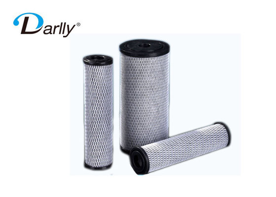 ISO9001 Activated Carbon Cartridge PP Caps 5 µM 10 µM Removal Rating