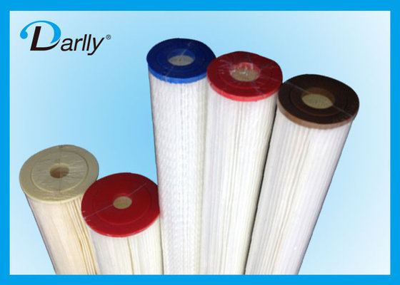 Chemical Industry Pleated Filter Cartridge Polyester 68mm 115mm Outside Diameter