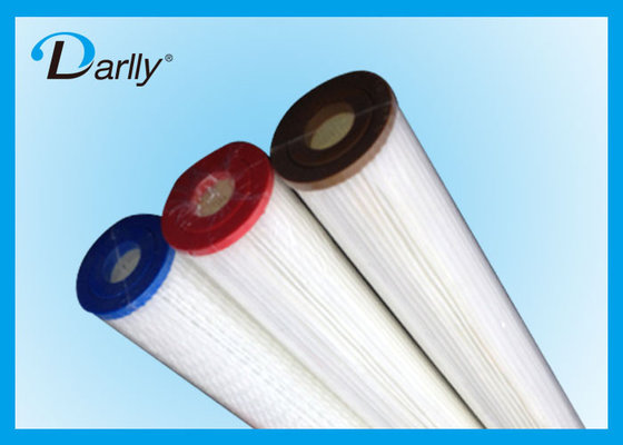 Chemical Industry Pleated Filter Cartridge Polyester 68mm 115mm Outside Diameter
