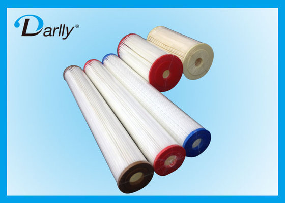 Polypropylene Pleated Filter Cartridge Water Filrtaion Inner Diameter 28mm