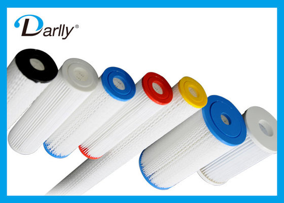 Washable Pleated Water Filter Cartridge Media Element For Water Cleaning