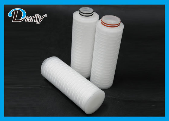 PTFE Pleated 0.22 Micron Filter Cartridge Electronic Industry Use