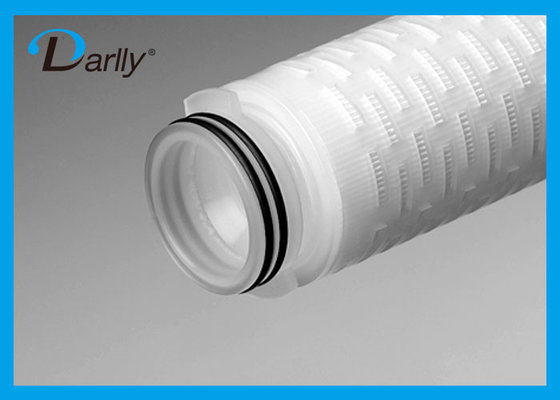 PTFE 5 Pleated Water Cartridge Filter Element For Fermentation Tank