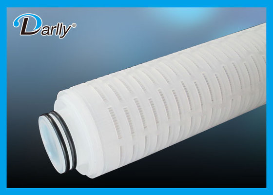 10" N6 Pleated 0.22 Micron Filter Cartridge for Pharmaceutics , High Strength