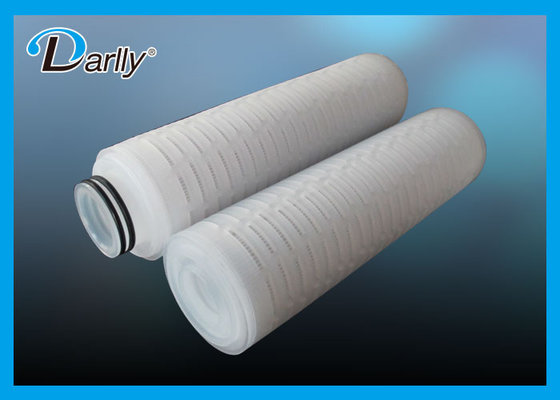 10" N6 Pleated 0.22 Micron Filter Cartridge for Pharmaceutics , High Strength