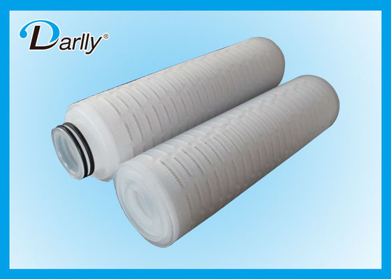High Efficiency 20" PP Pleated 0.45 Micron Filter Cartridge For Plating Solutions