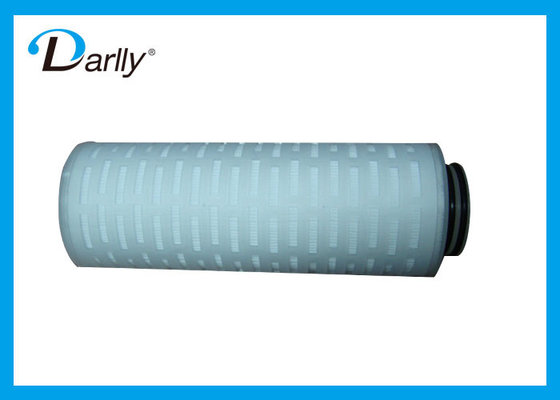 10 Inch PES Pleated 0.1 Micron Filter Cartridge Darlly Filtration For Chemical