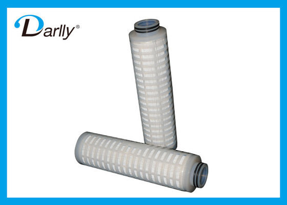 10 Inch PES Pleated 0.1 Micron Filter Cartridge Darlly Filtration For Chemical