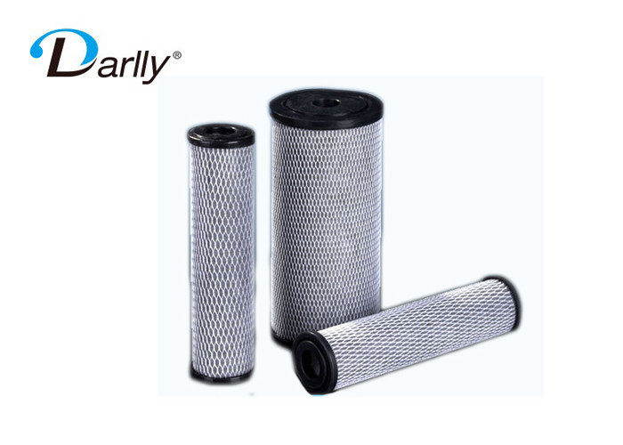 ISO9001 Activated Carbon Cartridge PP Caps 5 µM 10 µM Removal Rating
