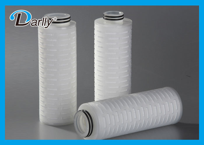 PTFE 5 Pleated Water Cartridge Filter Element For Fermentation Tank