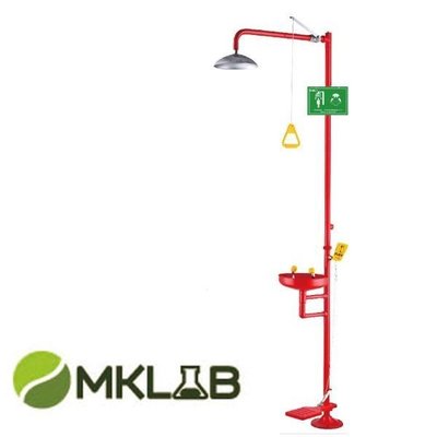 Stainless Steel Emergency Shower & Eye Wash (Foot treadle) (MKL0858)