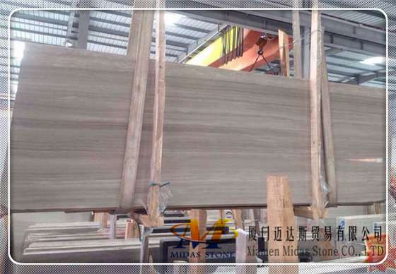 China White Wood Marble Slabs/ China Ancient Wood Marble Slabs