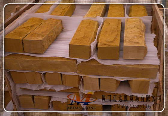 Rock Face Yellow Sandstone/ Yellow Sandstone Wall Tiles