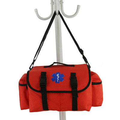 O multi poliéster médico dos sacos 600D dos primeiros socorros dos compartimentos com 2 Zippered malotes laterais