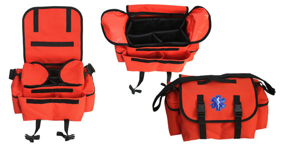 O multi poliéster médico dos sacos 600D dos primeiros socorros dos compartimentos com 2 Zippered malotes laterais