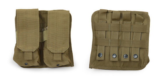 Doppeltes Mag-Gewehr-Militärwerkzeugtaschen-elastisches Band und Gummimuffen-Loch unten