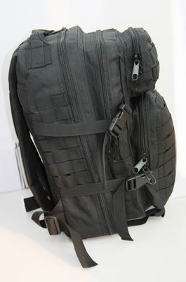 Mochila militar do preto do Webbing de Molle, trouxa militar impermeável de pouco peso