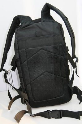 Mochila militar do preto do Webbing de Molle, trouxa militar impermeável de pouco peso