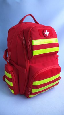 Medizinische Taschen der bequemen roten ersten Hilfe 2 Reißverschluss zugemachte Seitenbeutel für Notgang