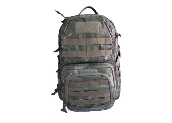 Weicher Griff Camo-Rucksack-Rucksack-Hauptfach mit doppelten Reißverschlüssen