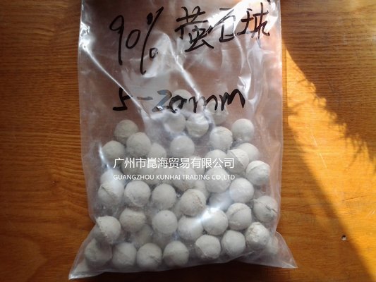 Utilisation acide de briquette de fluorine de catégorie pour l'industrie cimentière, taille 5mm-20mm
