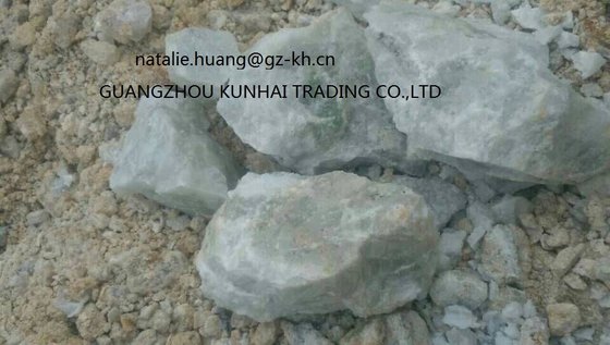 Minerale metallifero 93% CaF2 della fluorite di industria della ceramica alto grado di 70mm - di 10