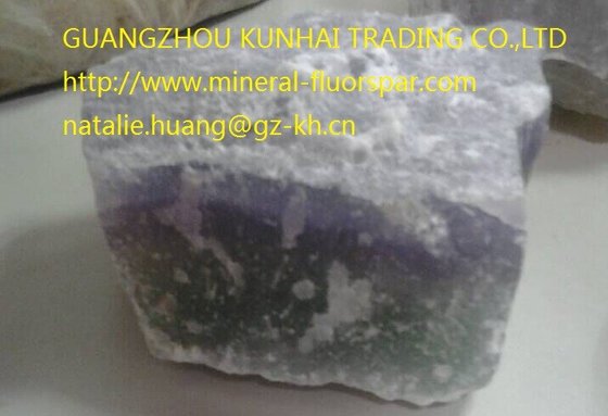 High CaF2 Purity Fluorite Lumps 97% GB/T Standard 10 - 70mm For Foundry Industry