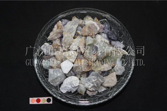 Metallurgical Fluorspar Lumps Caf2 80% , 10 - 80MM Natural Fluorite Mineral