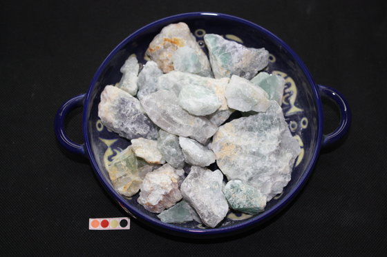 Terrones minerales metalúrgicos de la fluorina