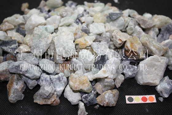 Terrones minerales metalúrgicos de la fluorina