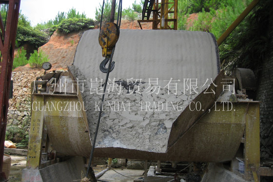 Poudre métallurgique Brown jaunâtre humide CaF2 97,5% SiO2-1.2% de fluorine