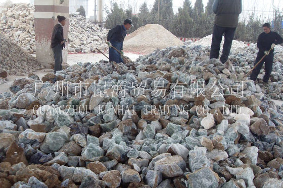 Acid Grade Fluorspar Lumps CaF2 90% Fluorite Ore For Cement Industry