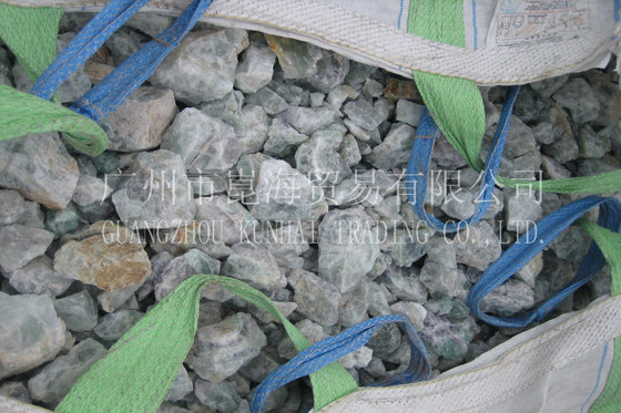 Rough Calcium Fluoride CaF2 80% ,Fluorspar Lumps Size 10mm - 80mm