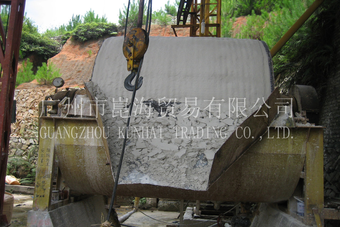 Poudre métallurgique Brown jaunâtre humide CaF2 97,5% SiO2-1.2% de fluorine