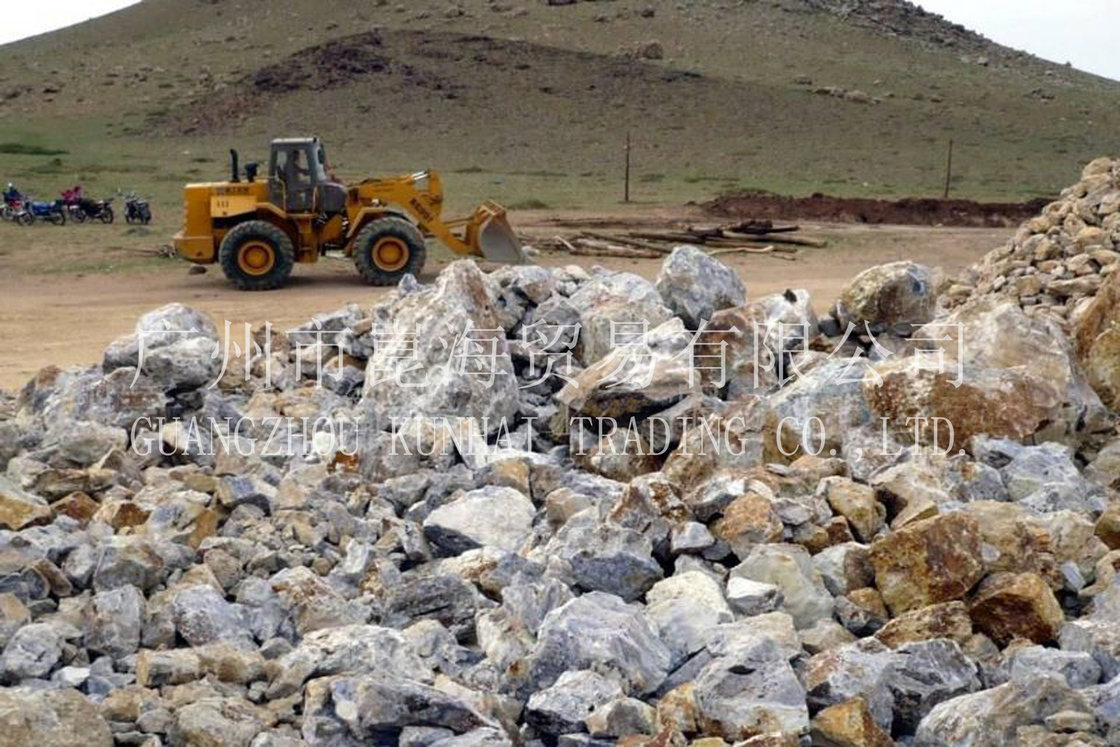 75% Purity Fluoride Mine CaF2 For Cement Industry 10MM - 80MM