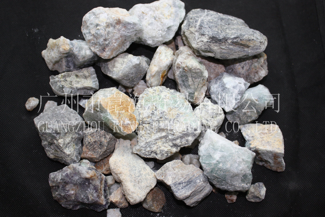 Minerales del fluorito del calcio de CaF2 el 65%, terrones de la fluorina para la industria de acero