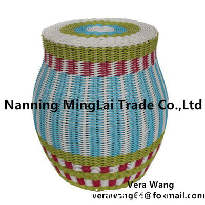 New type fashionable colorful waterproof rattan creative stool