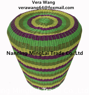 eco-friendly multi colored rattan modern bar stool chair